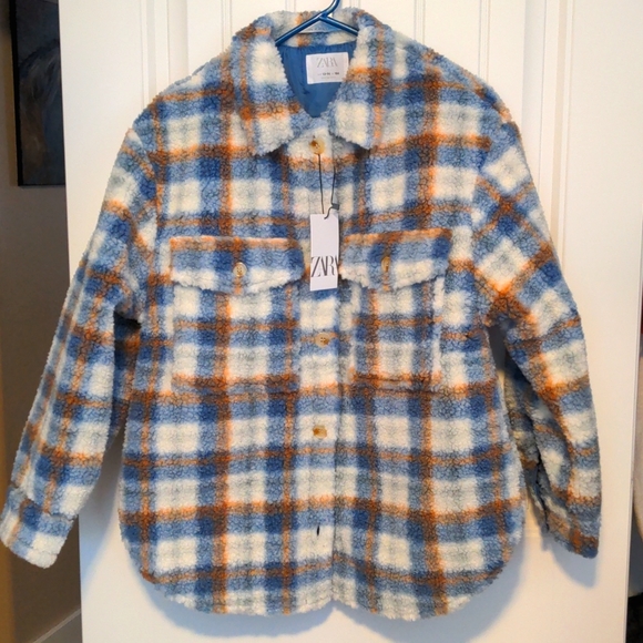 Zara | Jackets & Coats | Zara Plaid Shacket | Poshmark